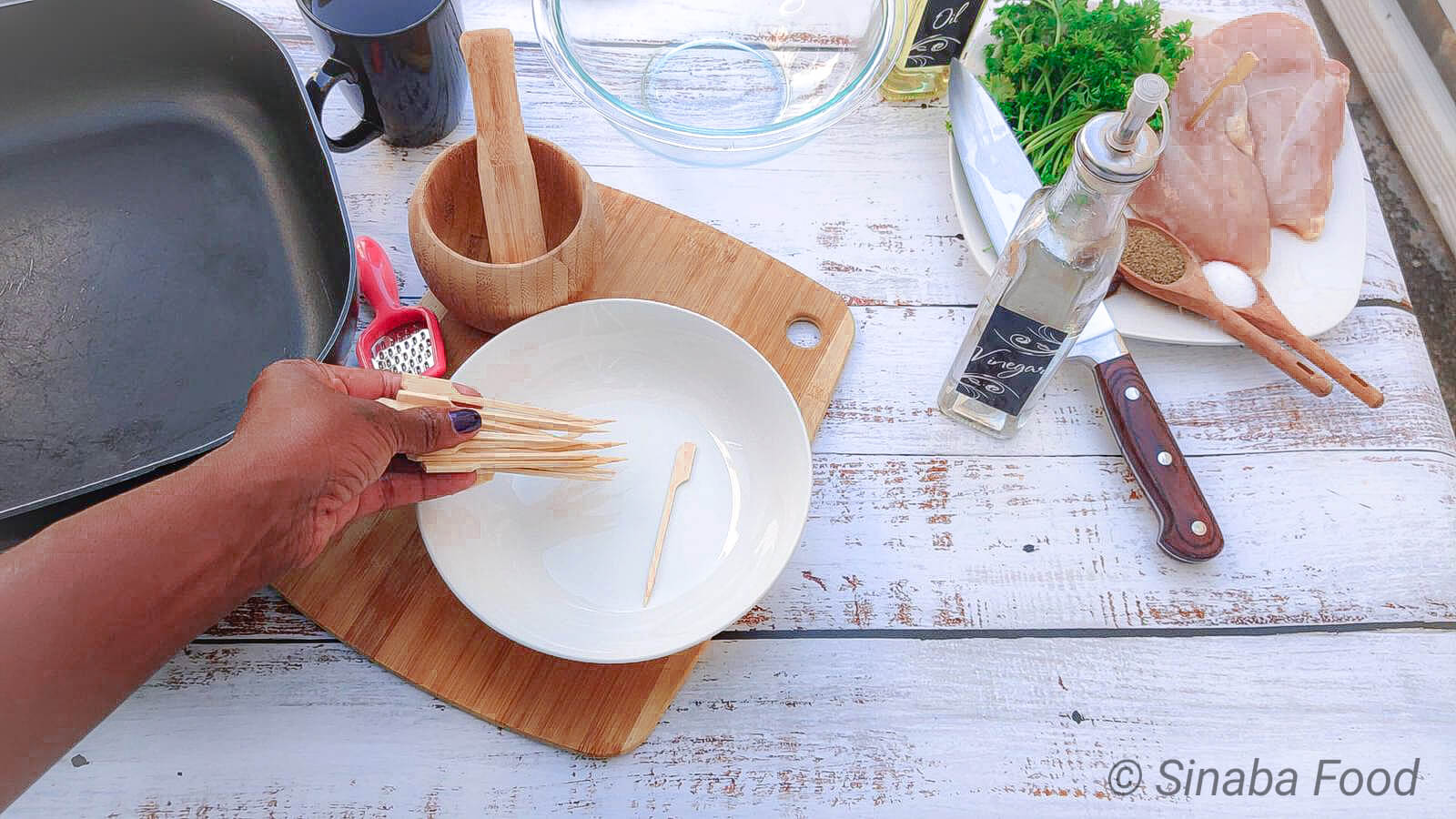 [Cuisine] Recette de brochettes persillées par Sinaba Food
